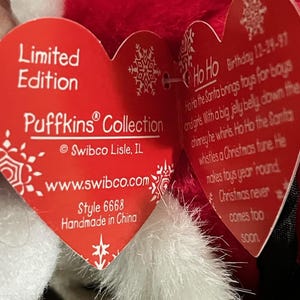 Puffkins Collection, Santa Claus Plush - Etsy