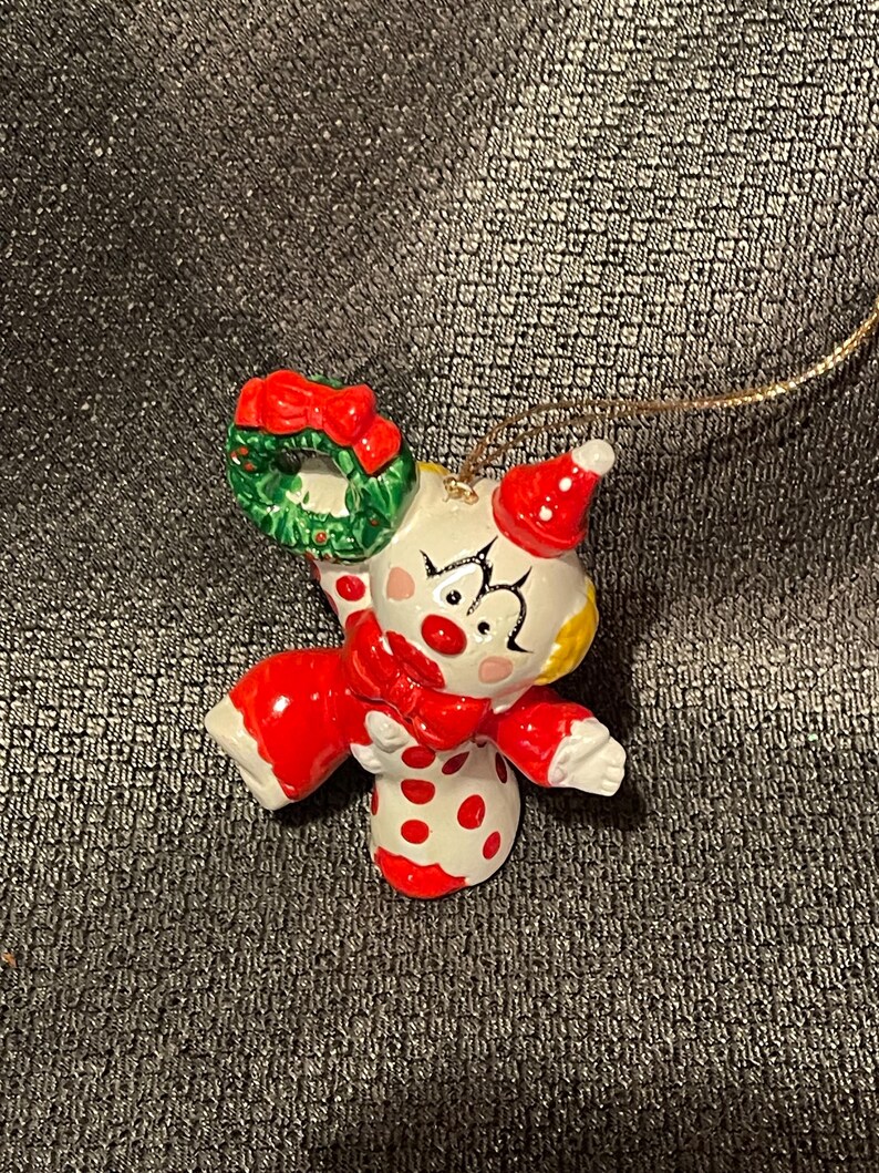 Vintage Early 80s Reggie the Clown Ornament. - Etsy