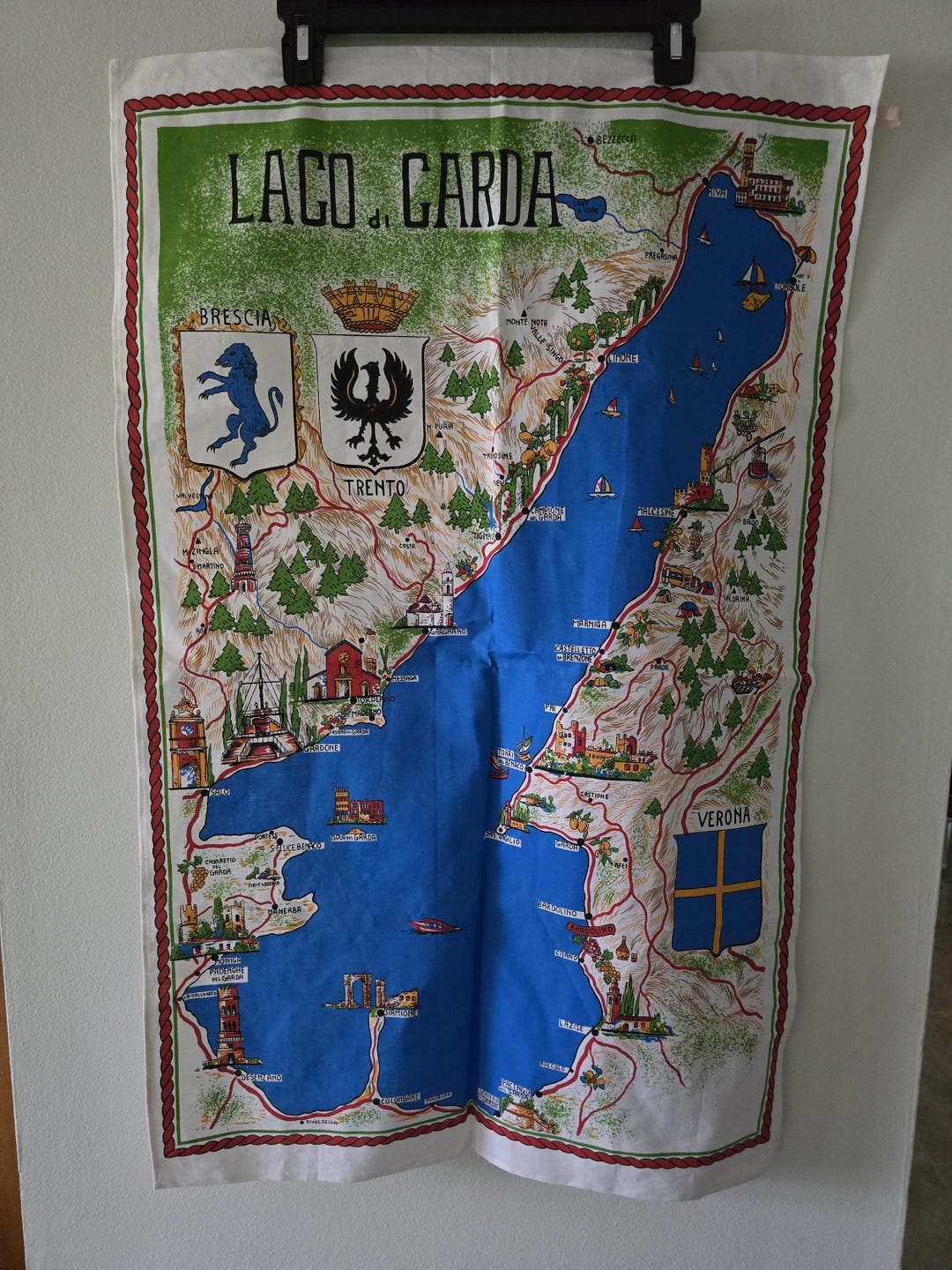 Lago Di Garda Large Tea Towel - Etsy