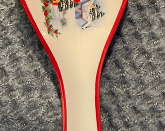 Full Snowman Spoon Rest / Small Plate - Etsy