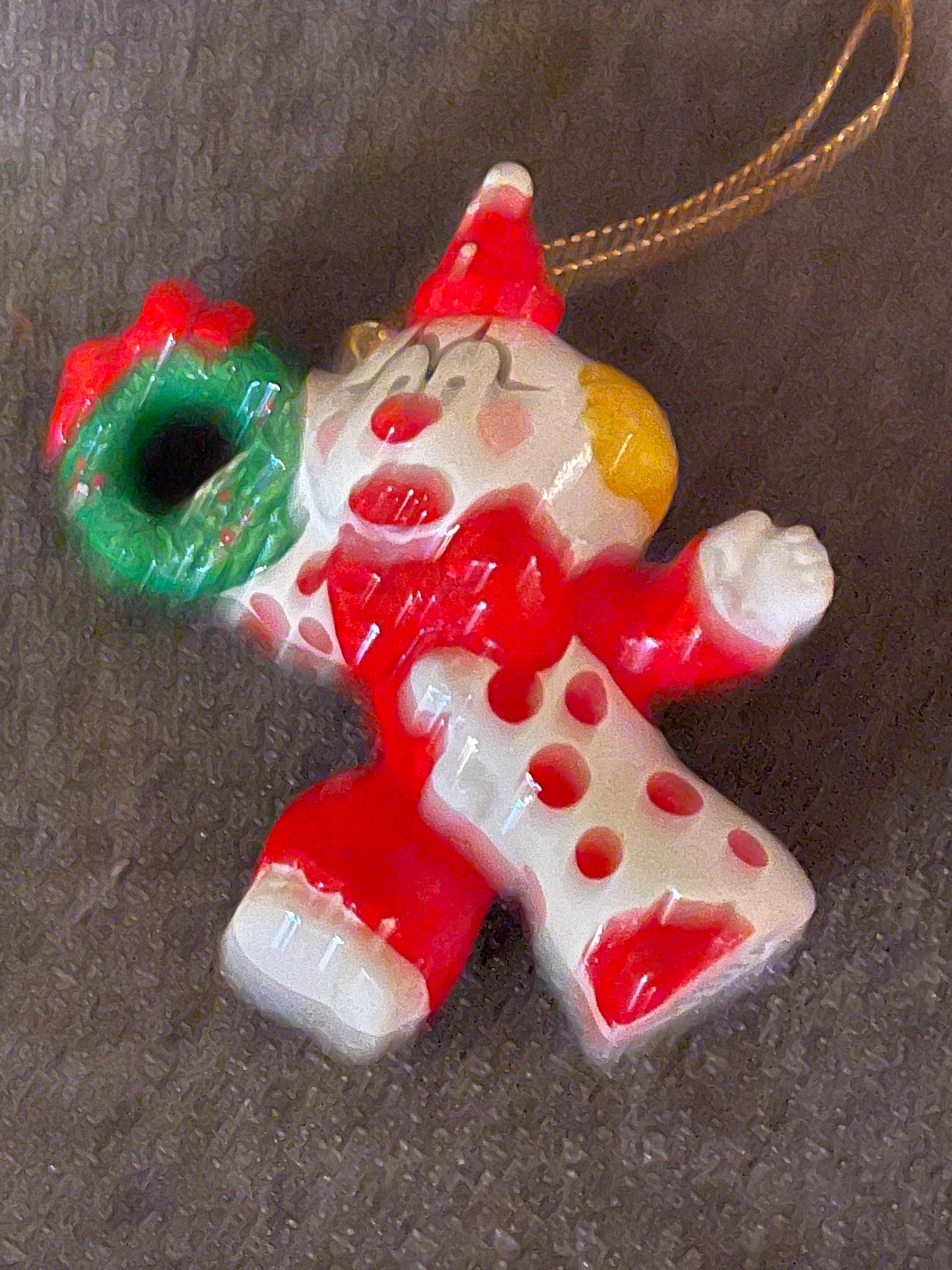 Vintage Early 80s Reggie the Clown Ornament. - Etsy