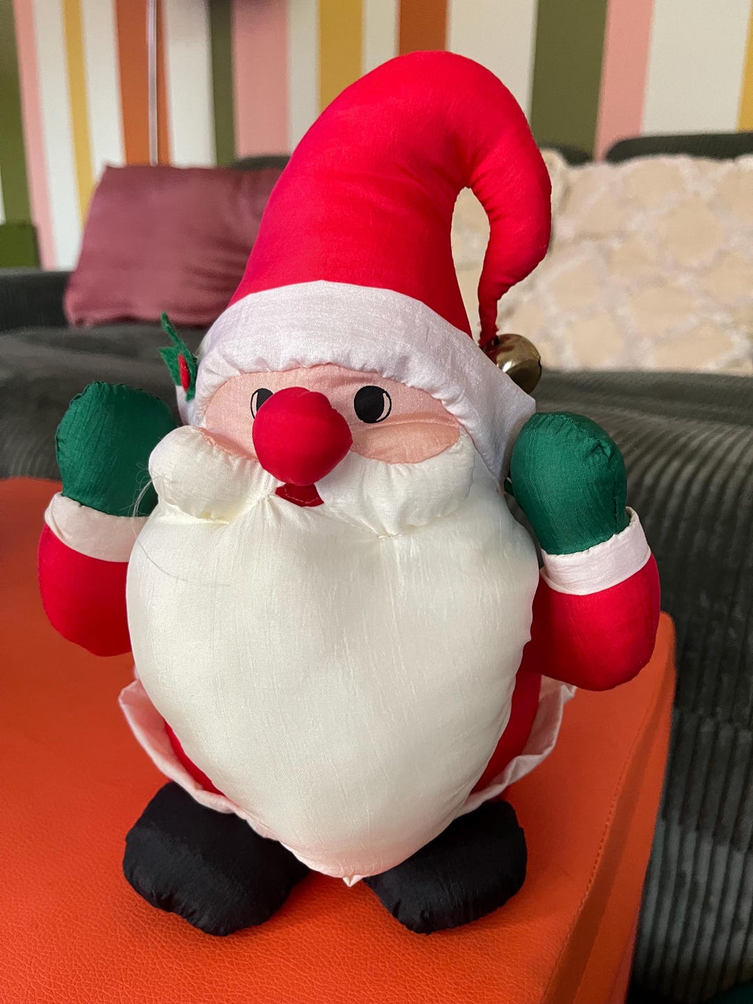 Vintage Plush is a 12-inch Nylon Santa Claus From James Alex Inc. - Etsy