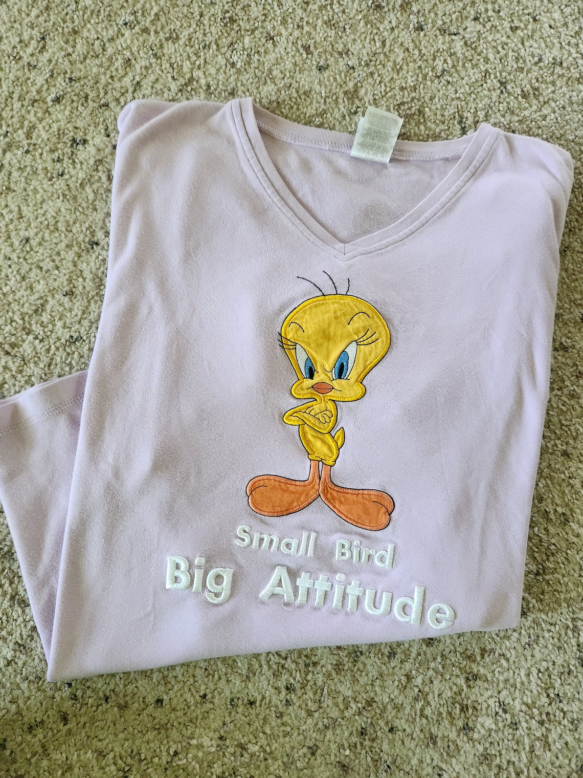 Vintage Warner Brothers Tweety Bird Purple Shirt, Size Large - Etsy