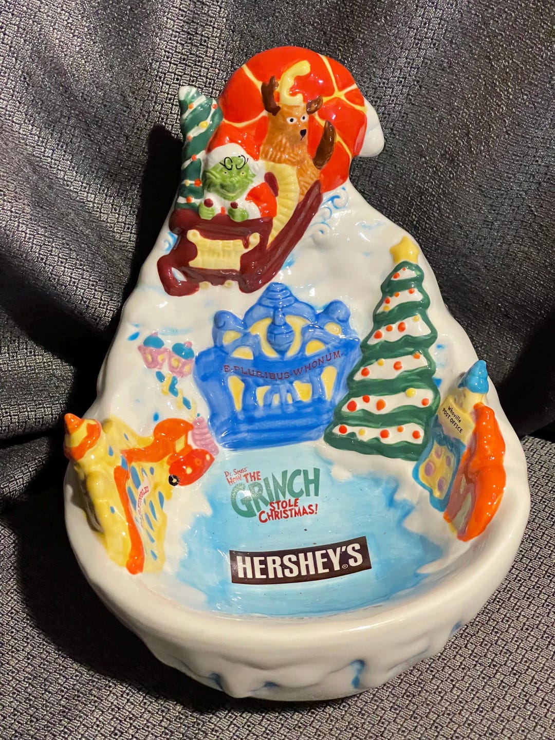 Dr. Seuss How the Grinch Stole Christmas Movie Hershey's Ceramic Candy ...
