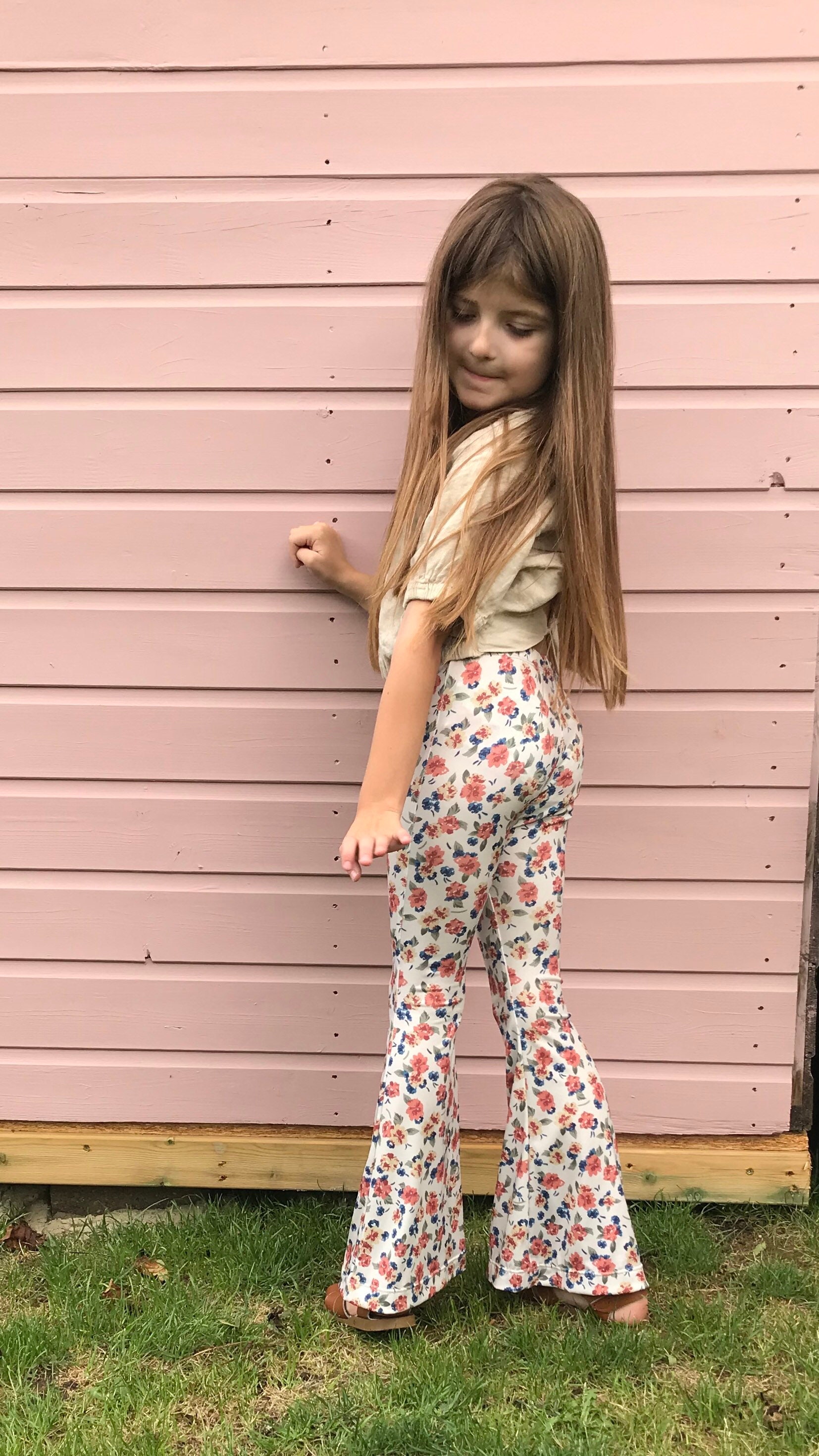 Girls in flare pants store