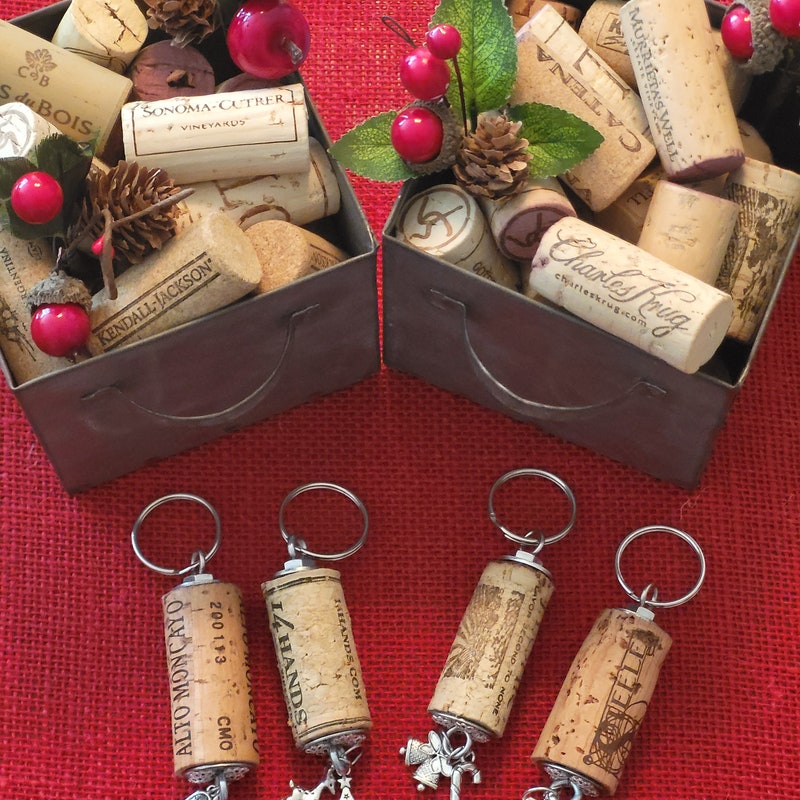Cork Key Chain - Etsy