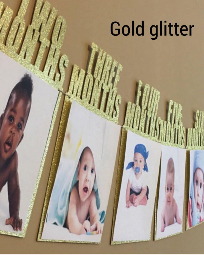 First Birthday Banner / First Birthday Photo Banner / 1st Year | Etsy