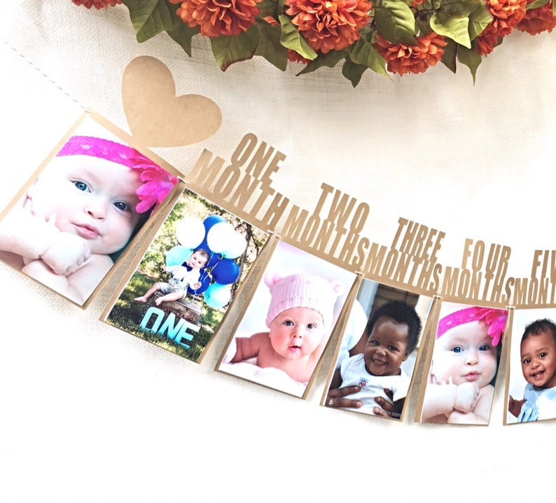 Baby First Birthday Banner / Baby First Birthday Decorations / - Etsy