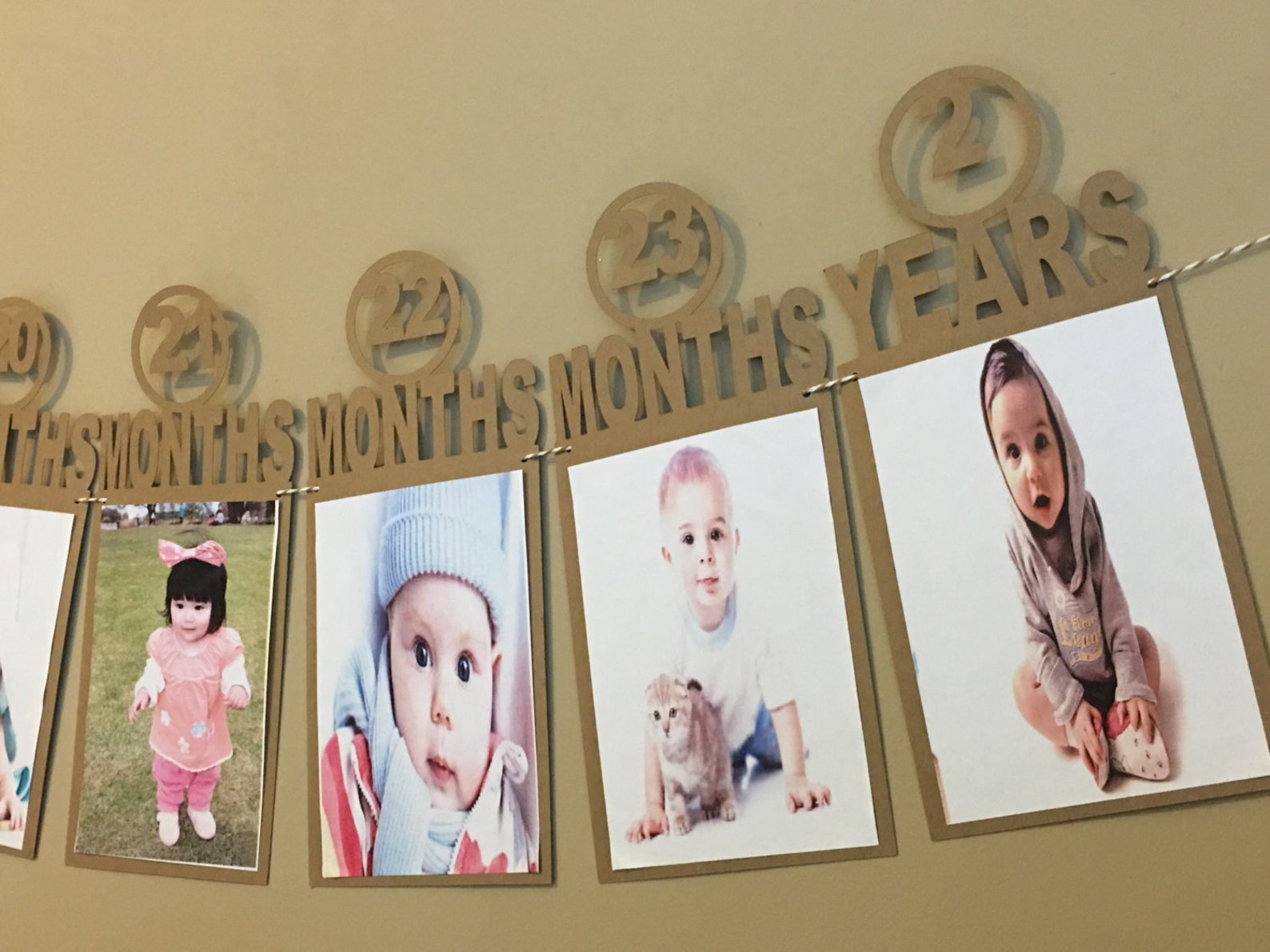 Baby Second Birthday Banner / Second Year / Birthday Decor / | Etsy
