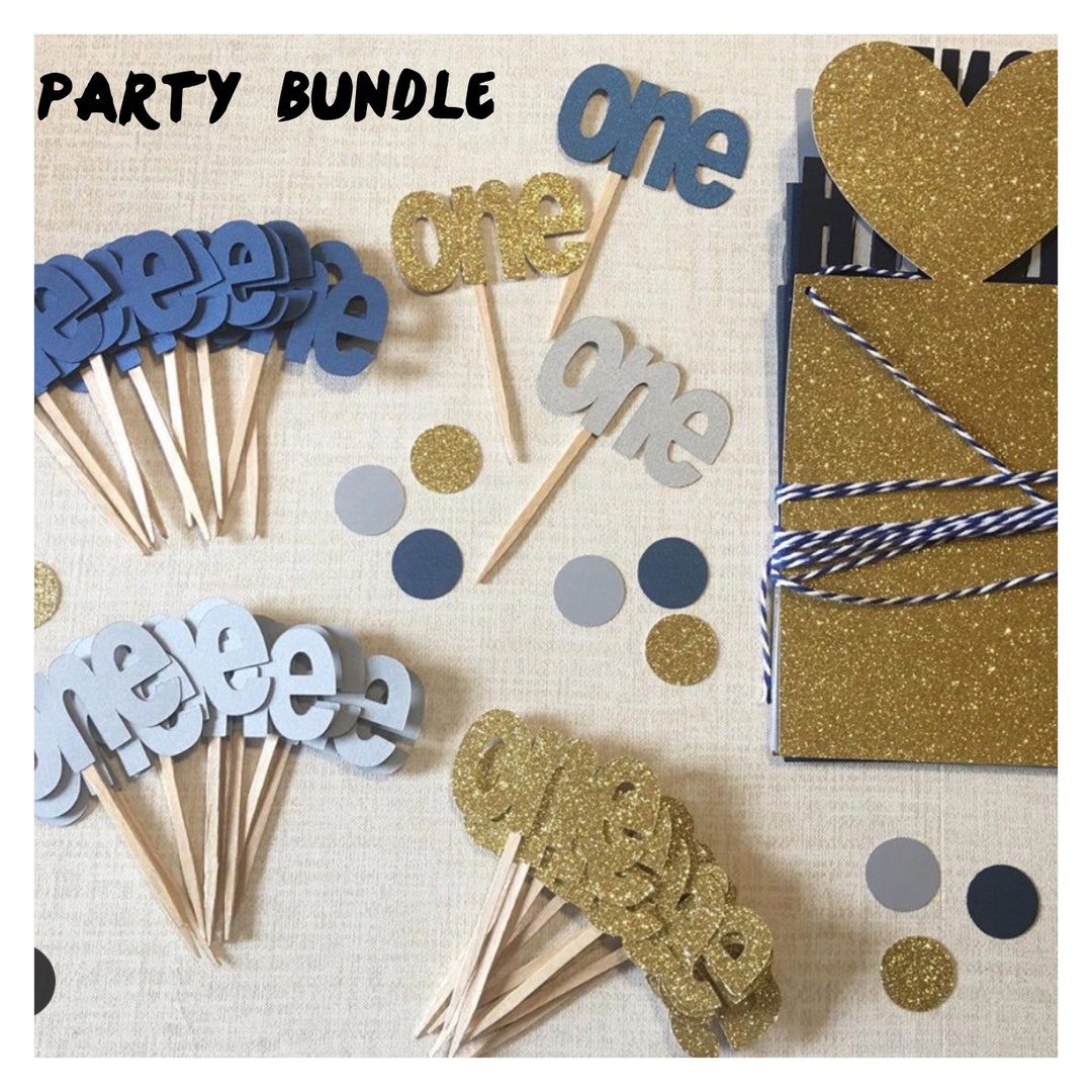 Complete Party Bundle First Birthday , First Birthday Photo Banner ...