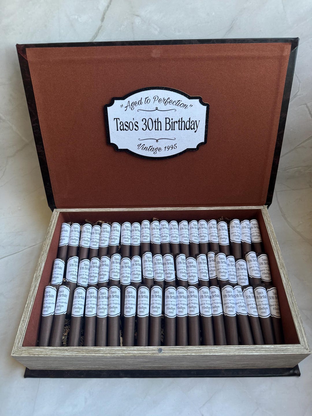 Premium Mini Chocolate Cigar Favors Custom Cigar Box - Etsy