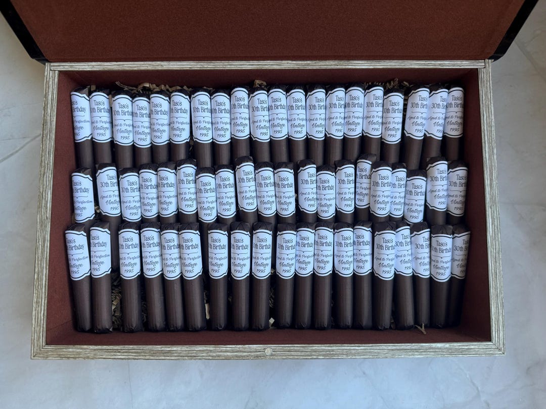 Chocolate Mini Cigar Favors (chocolates Only- No Box) - Etsy