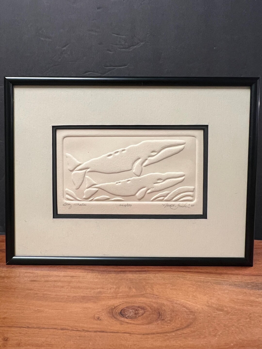 Nora Fischer, Native Seattle Artist, Series of Embossed Whale Etchings ...