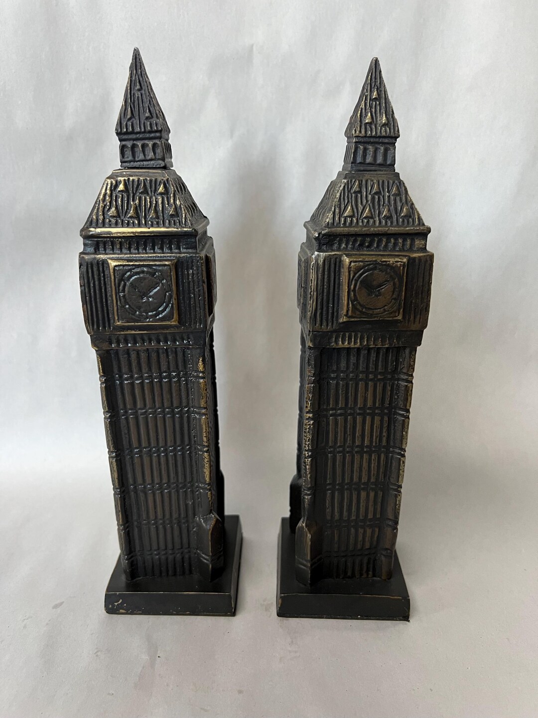 Rare Vintage Restoration Hardware Big Ben Tower Bookends (pair) - Etsy
