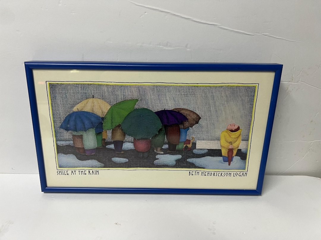 Framed Print, Smile at the Rain, Beth Hendrickson Logan - Etsy