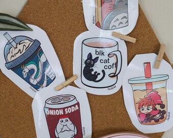 Chibi Food Stickers - Etsy