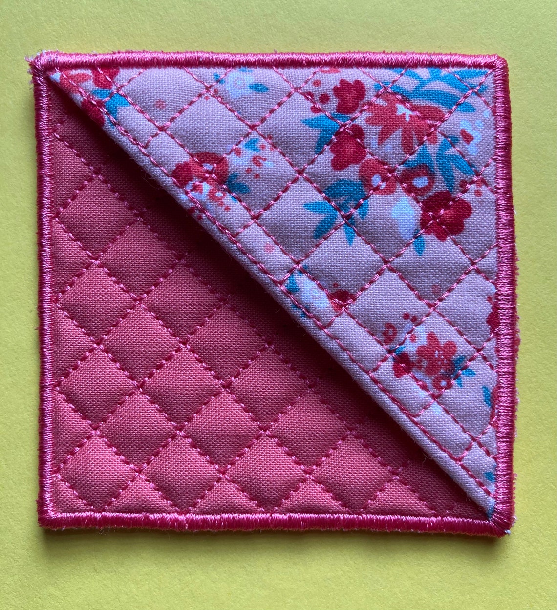 Quilted Corner Bookmark in the Hoop Machine Embroidery - Etsy