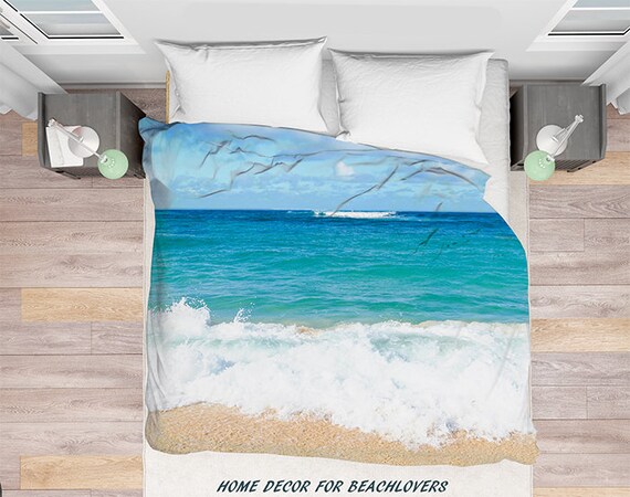 Tropical Ocean Duvet Cover Water Bedding Beach Duvet Cover - Etsy