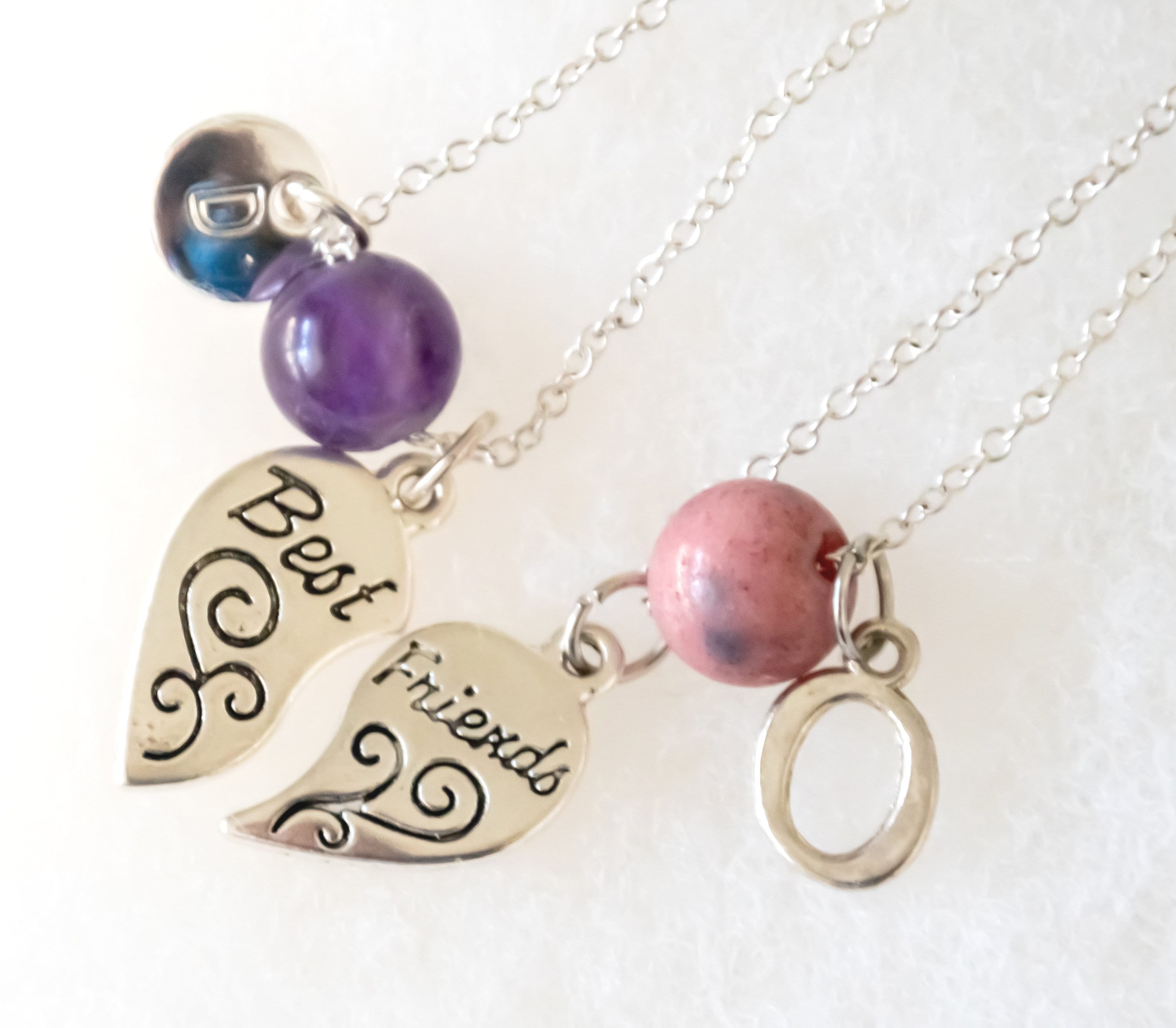 Set of 2 Personalized Best Friends Necklace/no Matter Where - Etsy