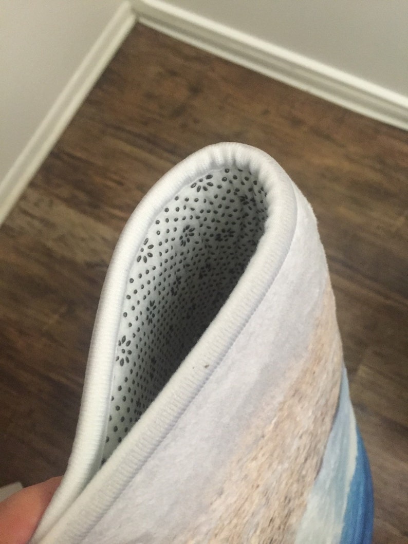 Turquoise ocean water Bath mat microfiber foam bath mat | Etsy