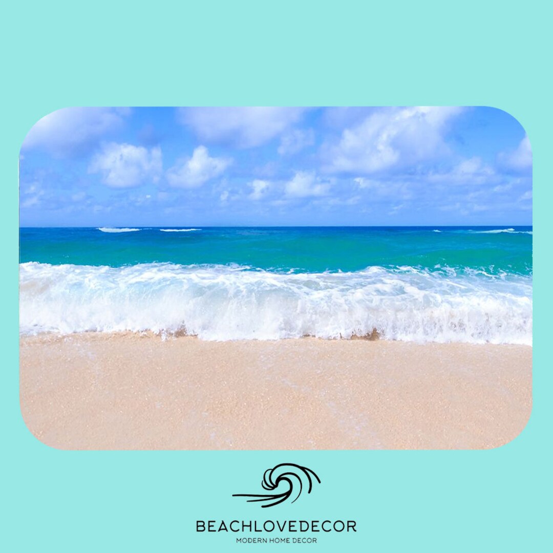 Hawaiian Bath Mat/beach Bathroom Decor/ocean Bathroom Mat/beach House ...