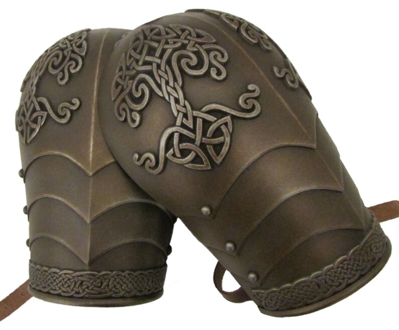 Larp Armor Celtic Tree Yggdrasil Fantasy Shoulder Armor - Etsy