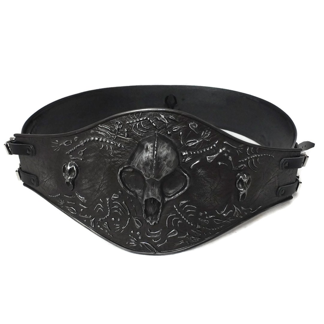 Larp Armor Charnel Belt Waist, Cosplay, Fantasy Armor, Skull, Bones ...