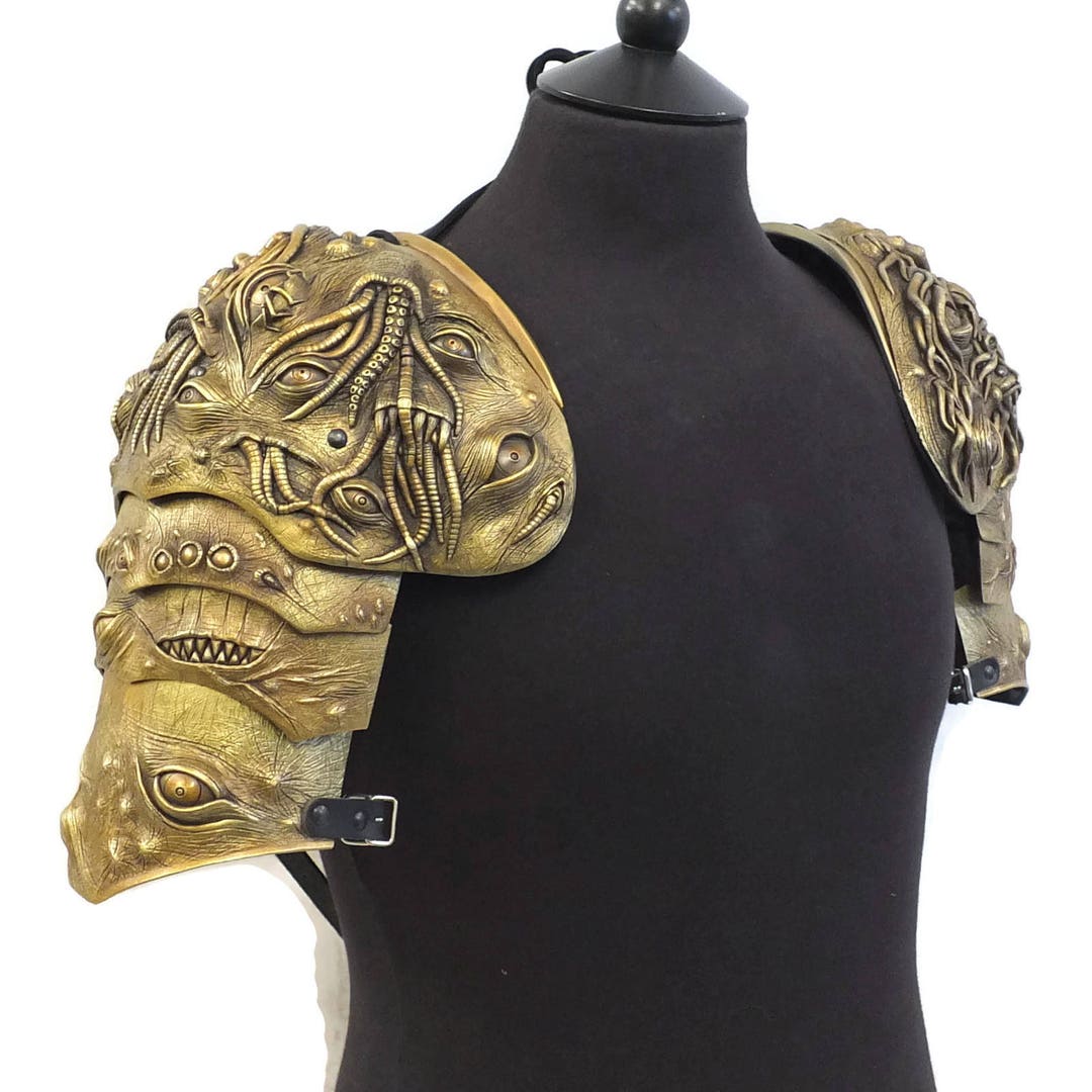 Larp Armor, Nightmare Cthulu Pauldrons, Shoulder Armor, Cosplay Armor ...