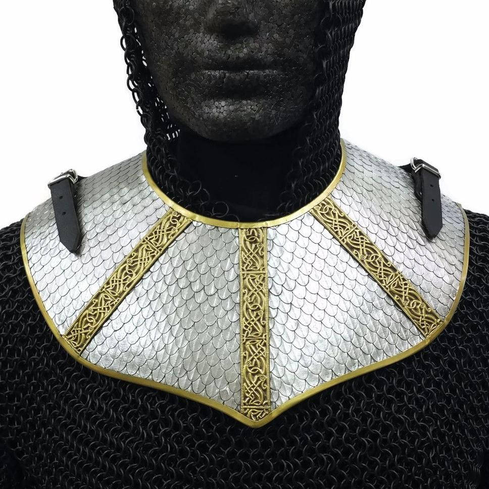 Larp Armor Wyrmwick Scaled Gorget Cosplay Armor Elven | Etsy UK