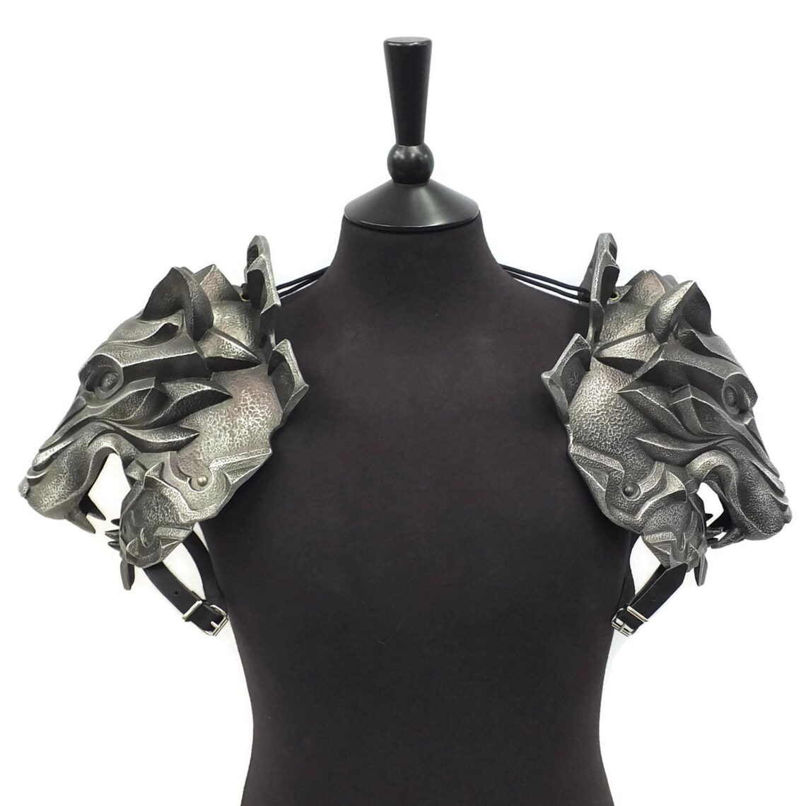 Larp Armor Wolf Head Pauldrons - Etsy Canada