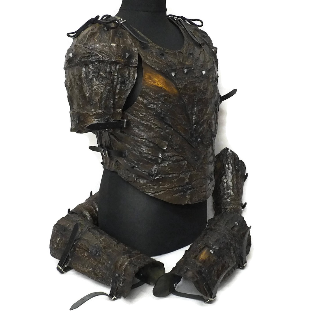 Larp Armor, Bark Set, Wood, Wood Elf Armor, Fantasy Armor, Cosplay ...