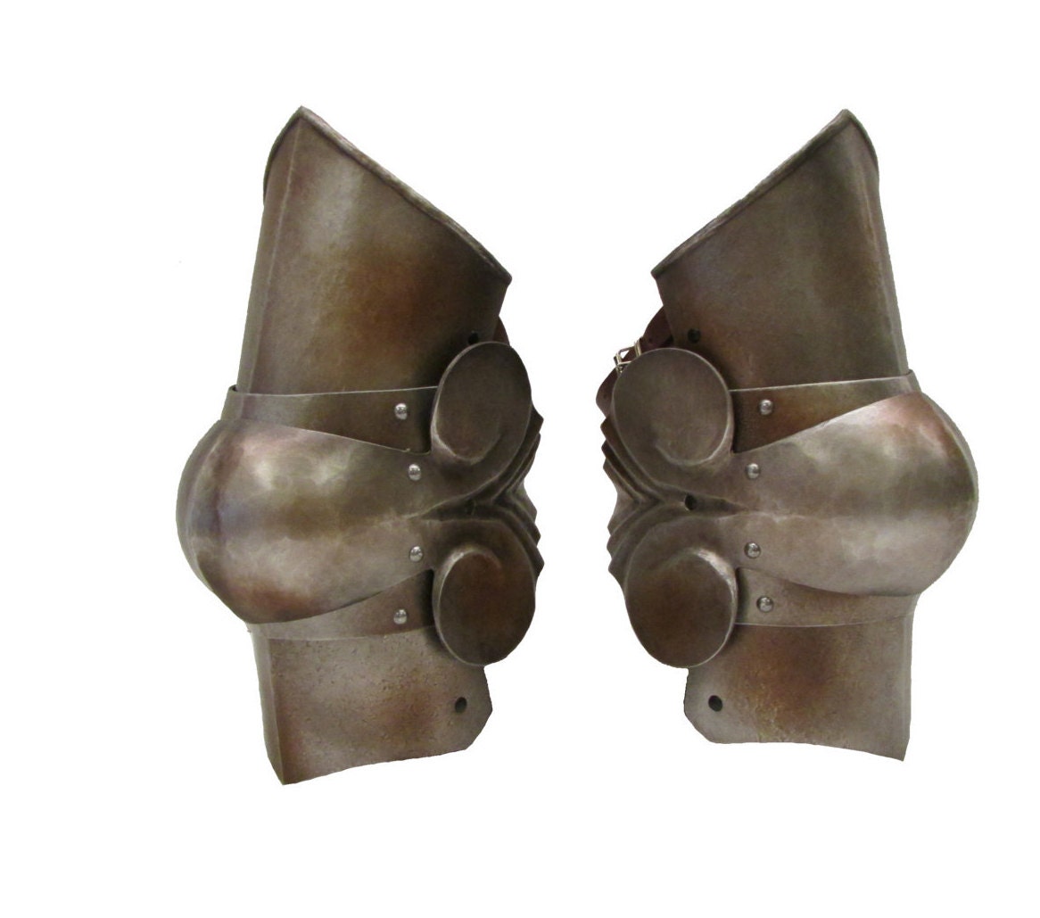 Larp Armor. Medieval Fluted Polyens. Leg Armor Greaves. | Etsy