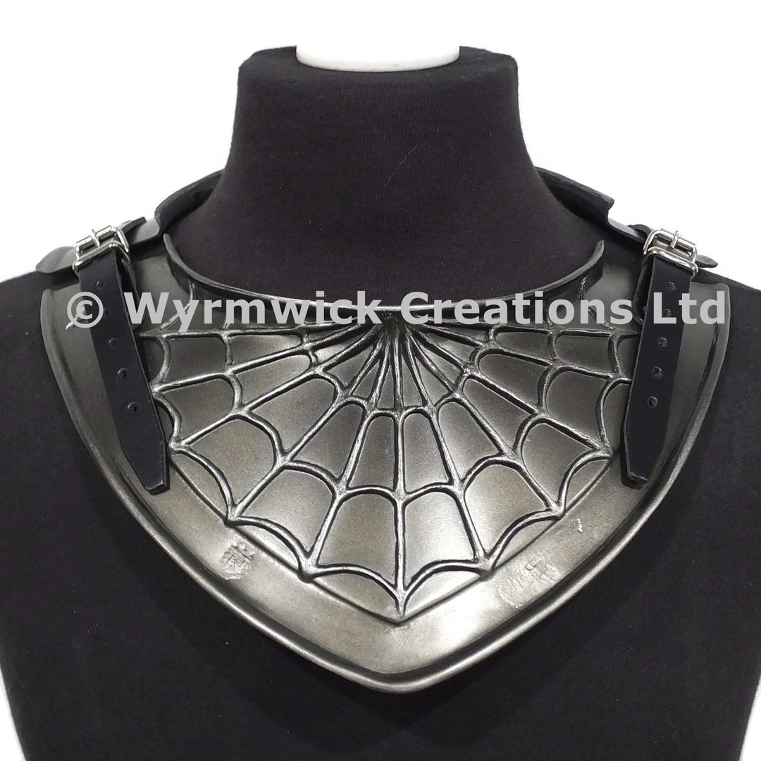 Larp Armor, Fantasy Orbweaver Gorget, Drow, Cosplay Armor - Etsy