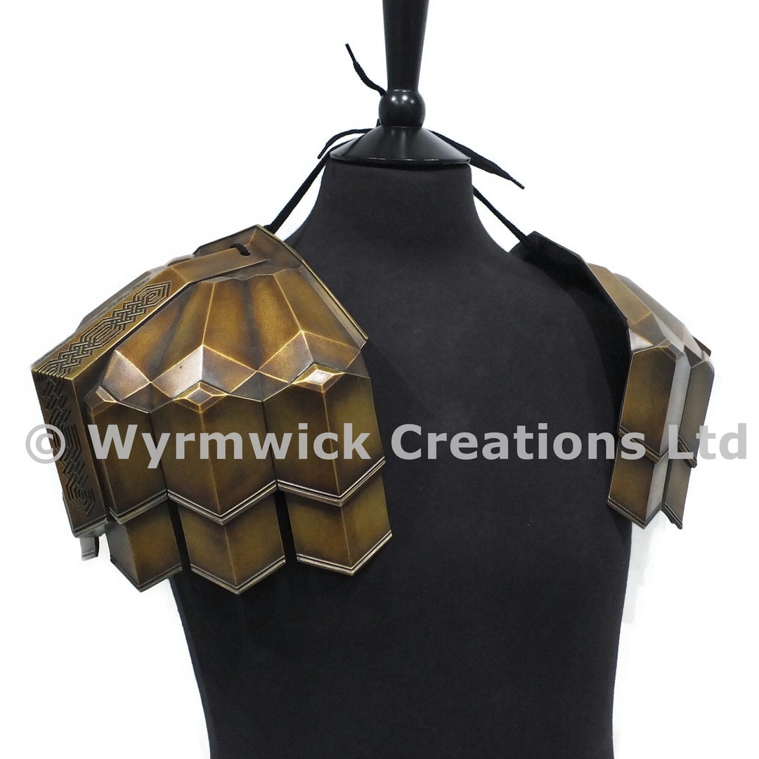 Larp Armor, Dwarven Style Pauldrons, Cosplay Armor - Etsy