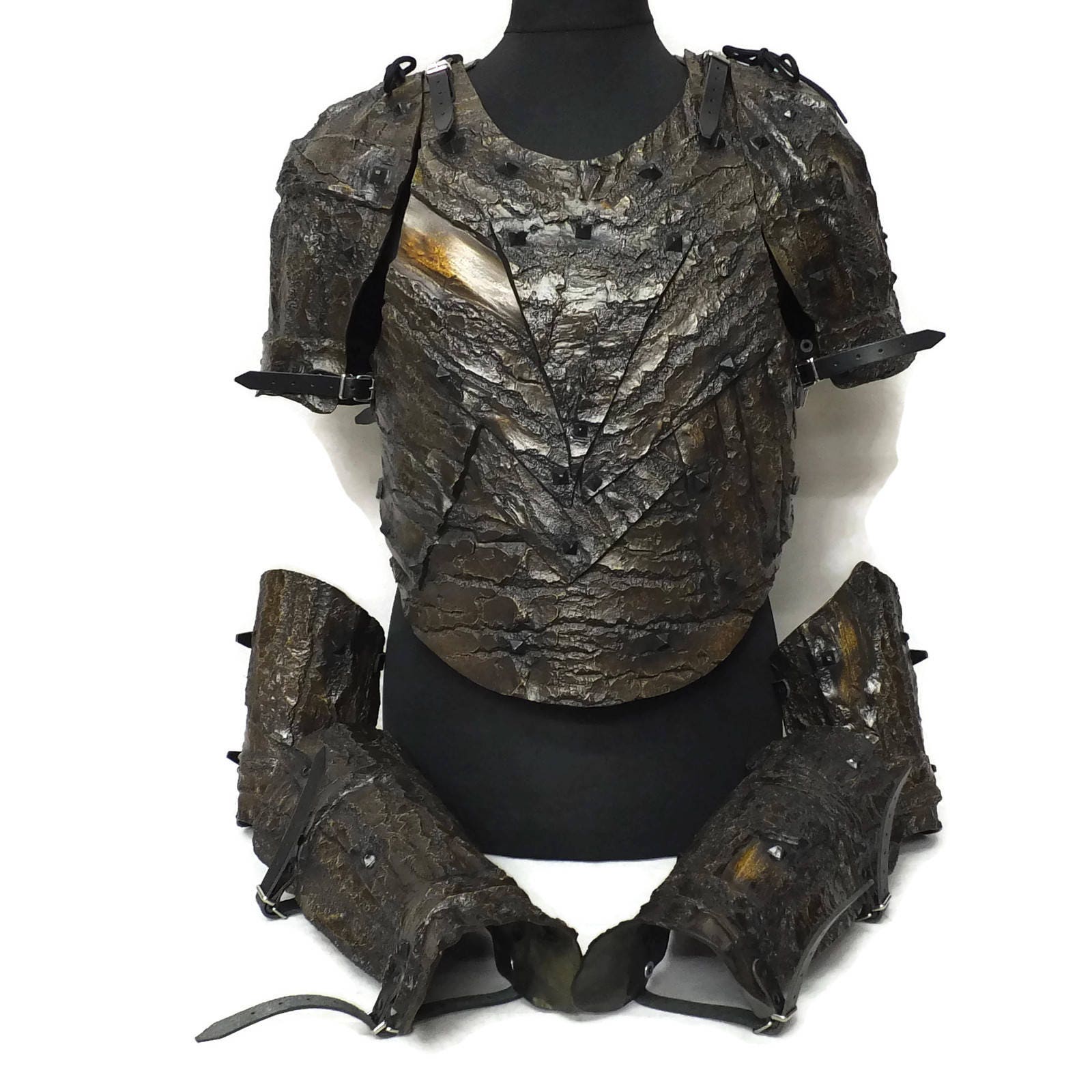 Larp Armor Bark Set wood wood elf armor fantasy armor | Etsy