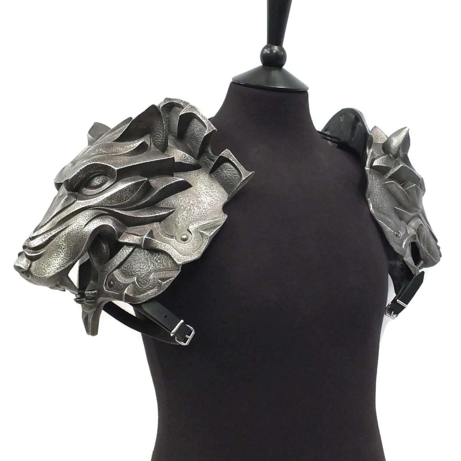 Larp Armor Wolf Head Pauldrons - Etsy Canada