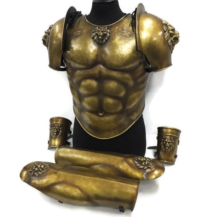 Roman Greek Muscle Body Armor Breastplate Forged Roman Conqueror Body ...