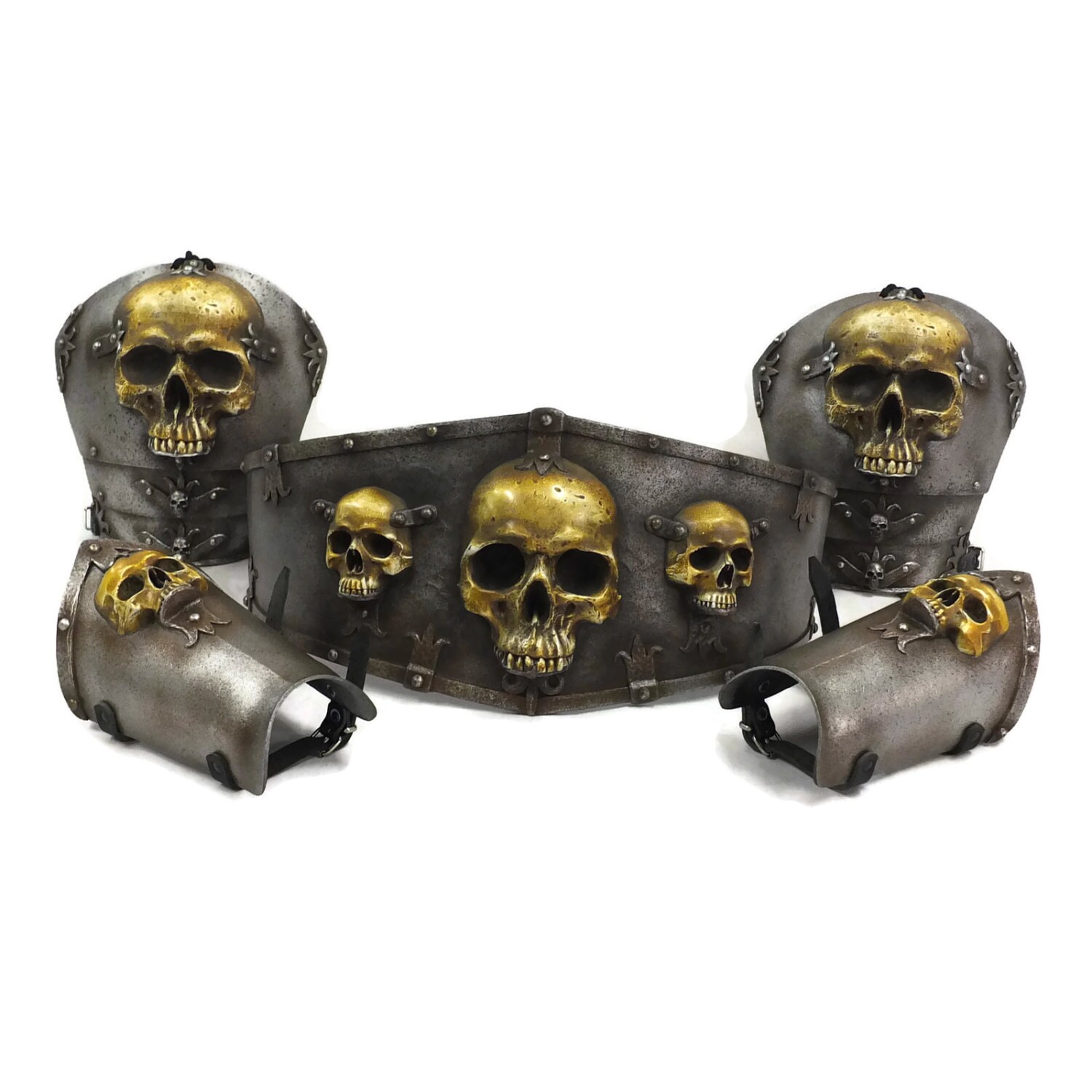 Larp Armor Fantasy Ominous Skull Belt Set Ogre Orc Hero - Etsy