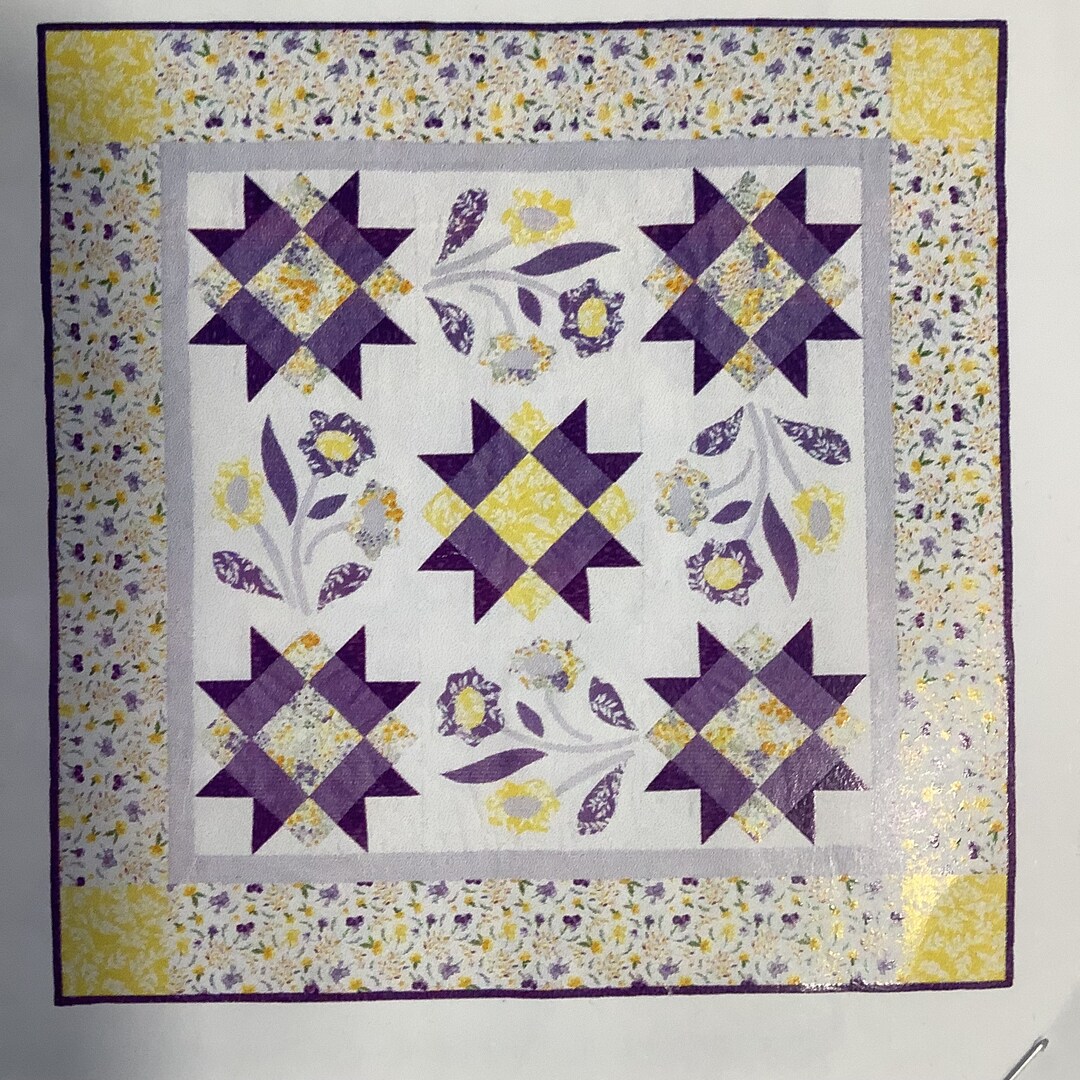 1026 BEST Large Quilted Spring Quilt Wall Hanging 34 Inches Square ...