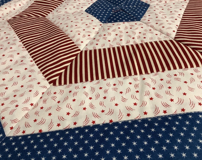 925 BEST Patriotic Hexagon Table Topper Quilt Fourth of July or Quilt ...