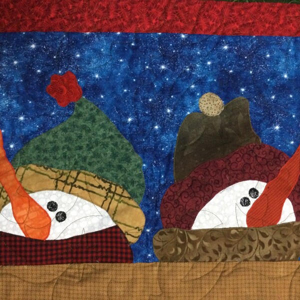 Snowman Quilt - Etsy