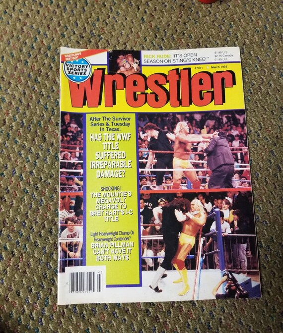 Victory Sports Series the Wrestler March 1992 Magazine Hulk - Etsy