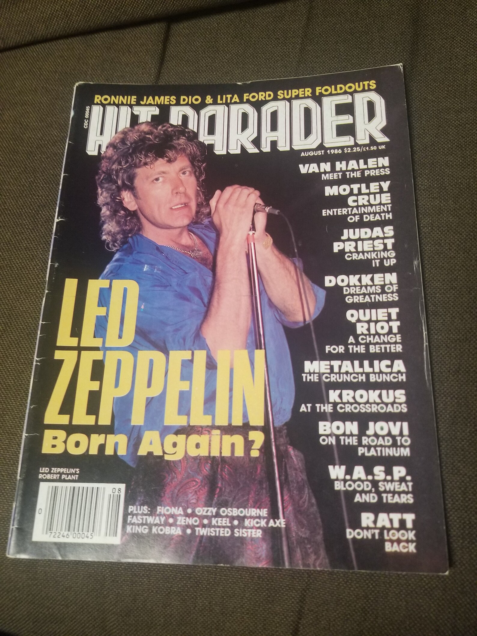 Hit Parader August 1986 Led Zeppelin Cover - Etsy