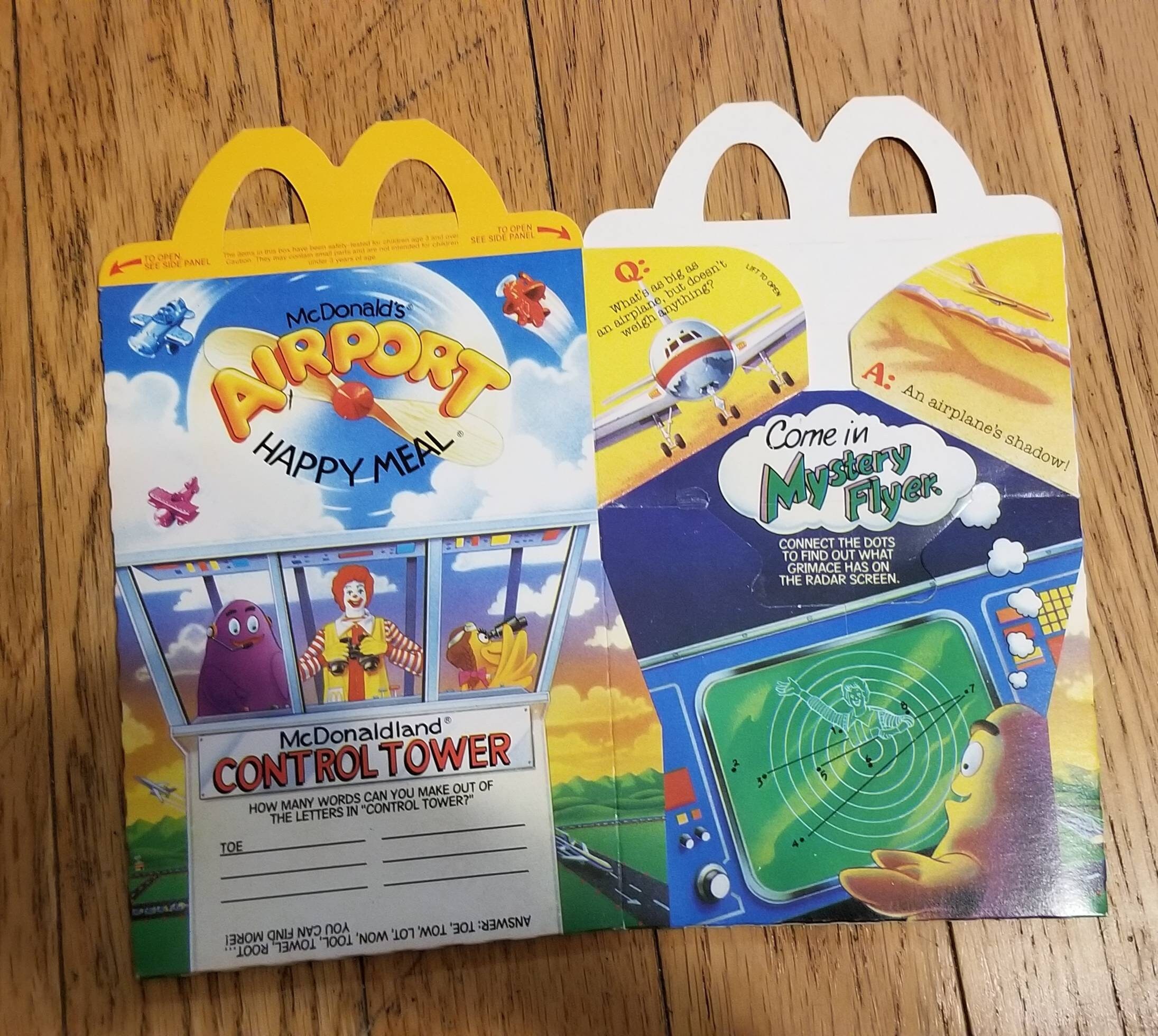 Mcdonalds Happy Meal Box Sad