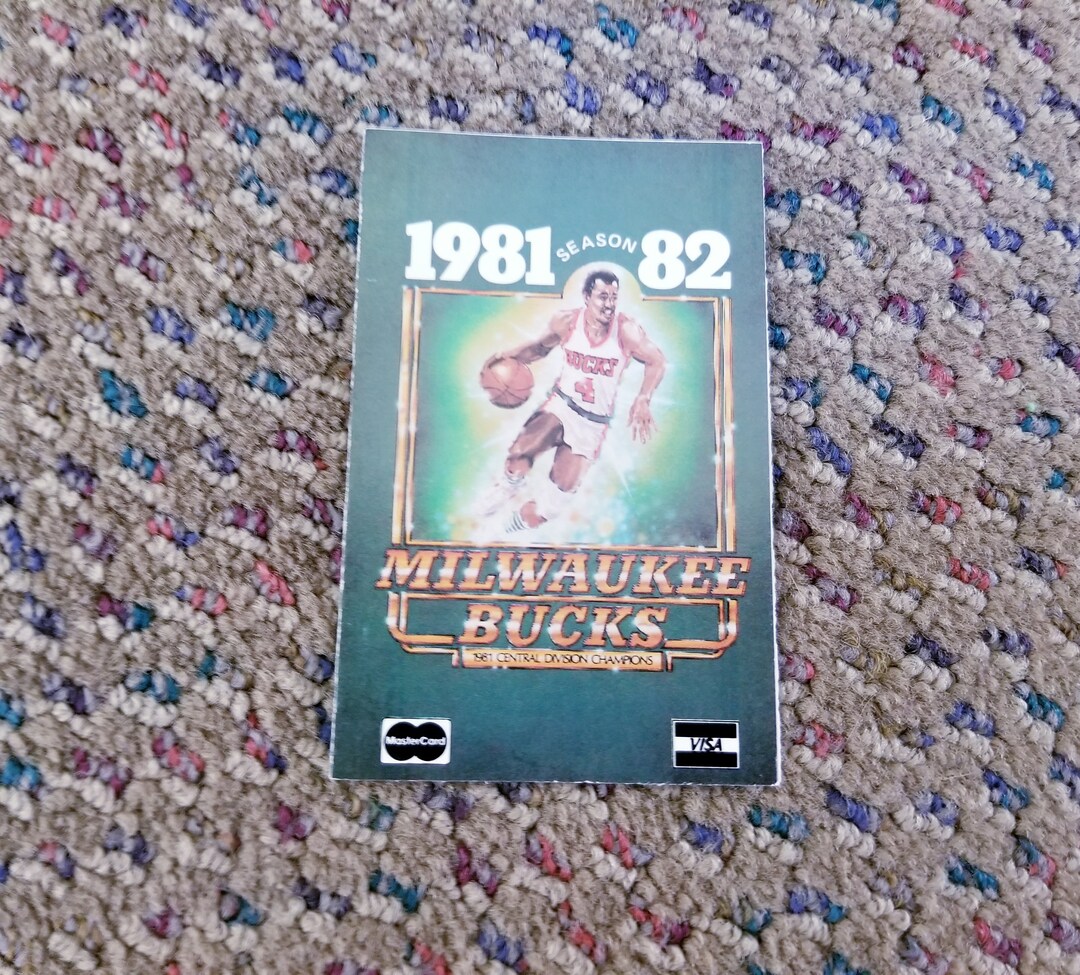 Milwaukee Bucks 1981-1982 Pocket Schedule - Etsy