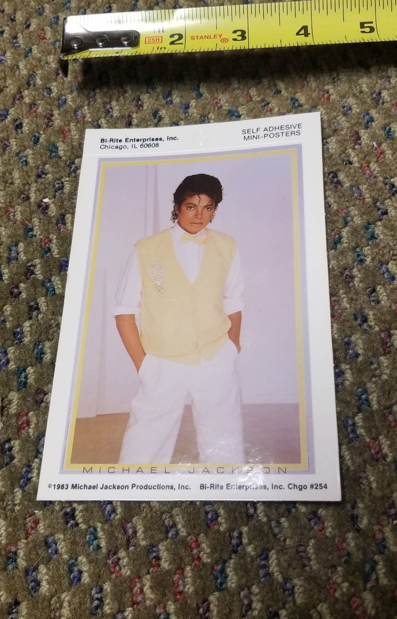 Vintage Michael Jackson Sticker - Etsy