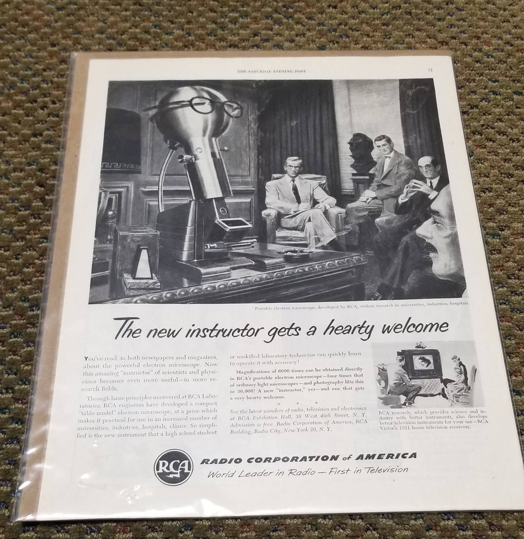 Vintage RCA Radio Advertisement - Etsy