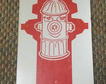Fire Hydrant Sign - Etsy Ireland