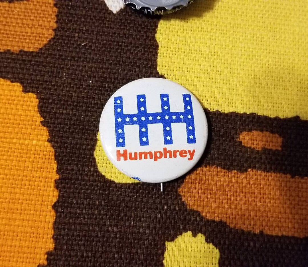 Hubert Humphrey Political Campaign Pinback Button - Etsy