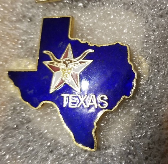 Vintage Texas State Enamel Pin | Etsy